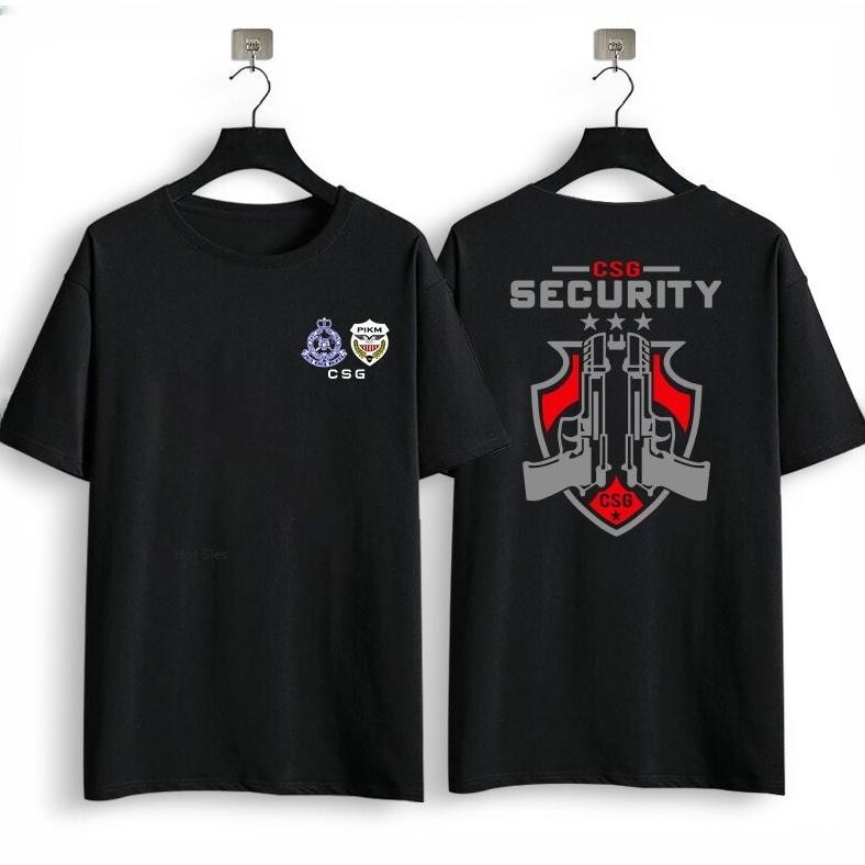 Black Crew T-shirt, CSG Security, Unisex, Contemporary Women T-shirt ...
