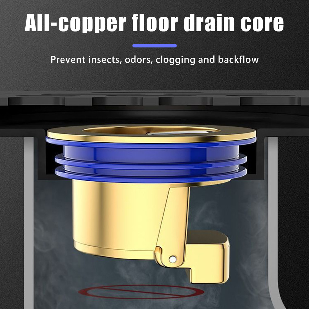 All Copper Floor Drain Deodorizer Brass Floor Drain Anti-odor Insect ...