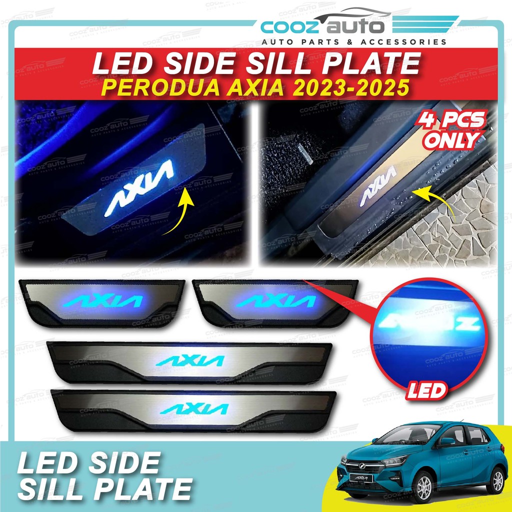 Perodua Axia 2023 - 2025 LED Door Side Sill Step Plates Socket (PNP ...