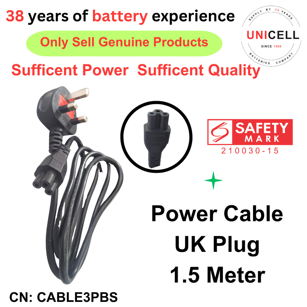 SAFETY MARK POWER CABLE 1.5METER CABLE3PBS | Shopee Malaysia