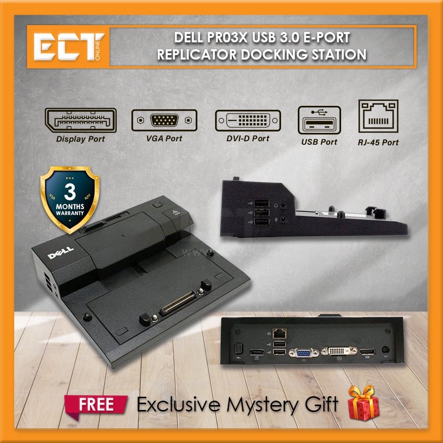 Dell PR03X USB 3.0 E-Port Replicator Docking Station | Shopee Malaysia
