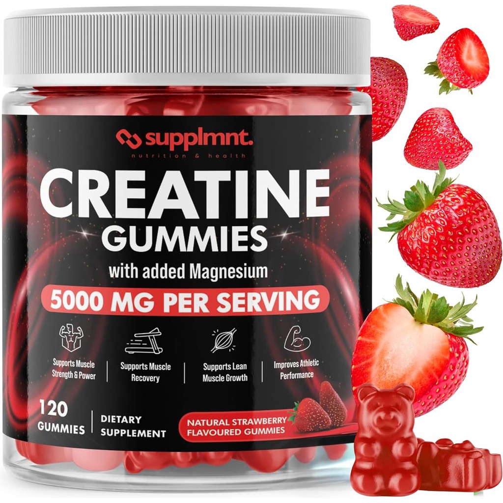 Creatine Gummies 5000mg 120ct Max Strength Muscle Growth Recovery ...