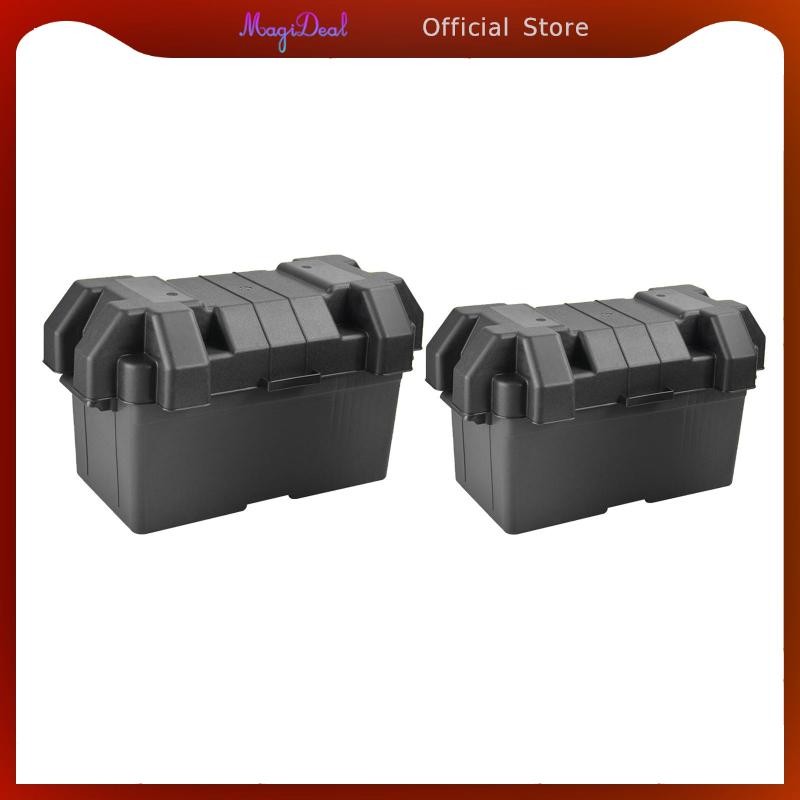 MagiDeal Battery Storage Box Battery Tray Cases with Strap ...
