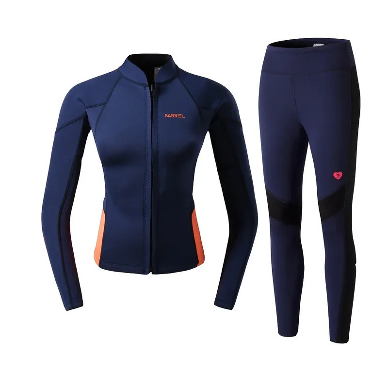 [Warrior2] 2mm Women's Deep Dive Wetsuit Neoprene Split Long Sleeve ...