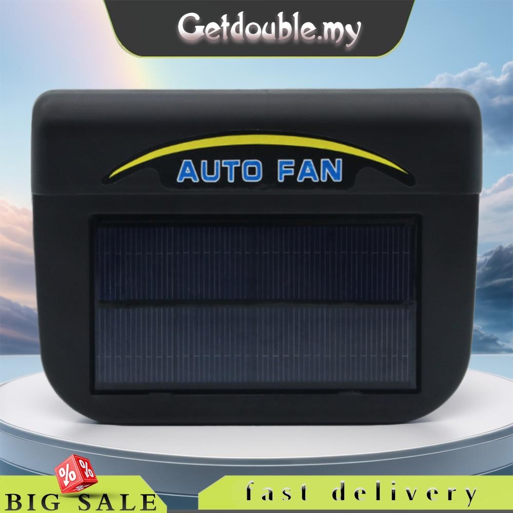 [Getdouble.my] Solar Powered Car Window Fan Vehicle Exhaust Fan ...