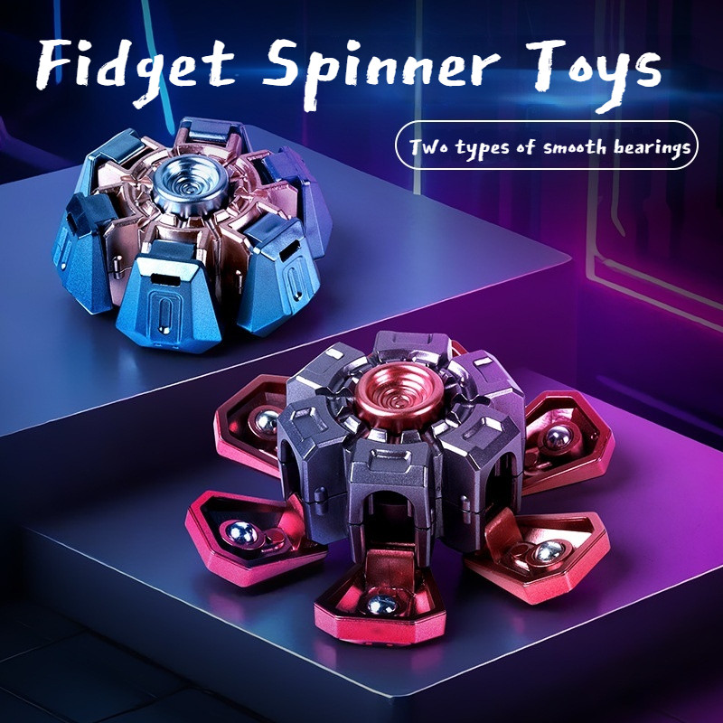Fidget Spinner Mechanical Transforming Mecha Top - Stress Relief ...