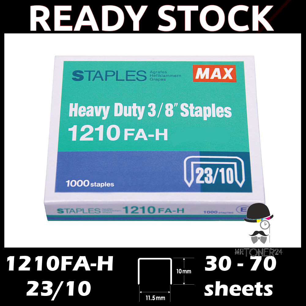 Max 1210 Staples Bullet 3/8" 1210FA-H / ML 1210FAH 1210FA 23/10 2310 ...