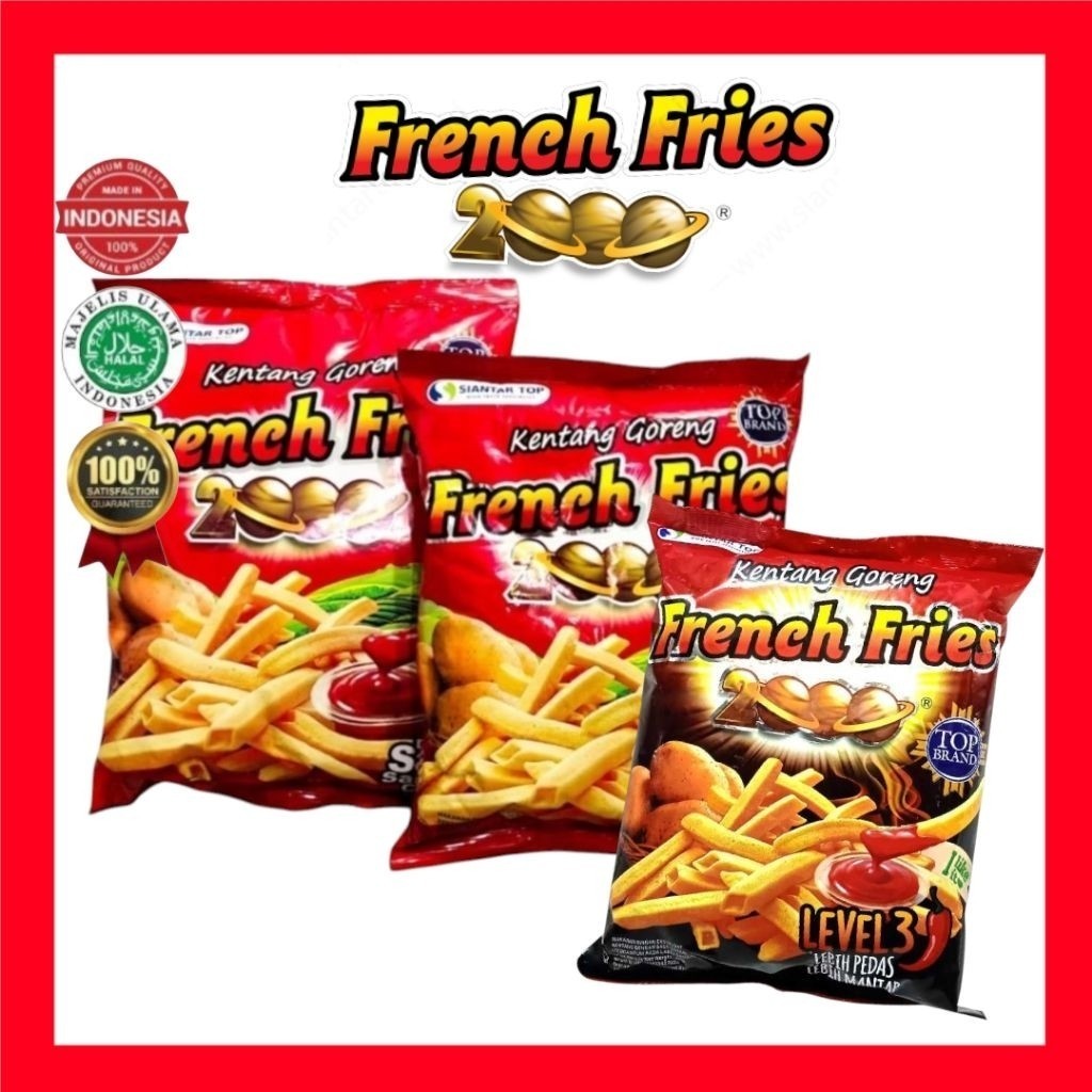 French Fries 2000 kentang goreng. | Shopee Malaysia