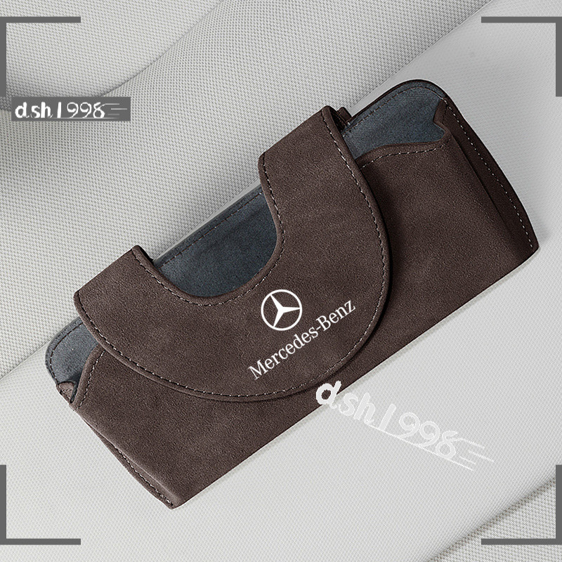 For Mercedes Benz Car Glasses Storage Bag Suede Glasses Case AMG W210 ...