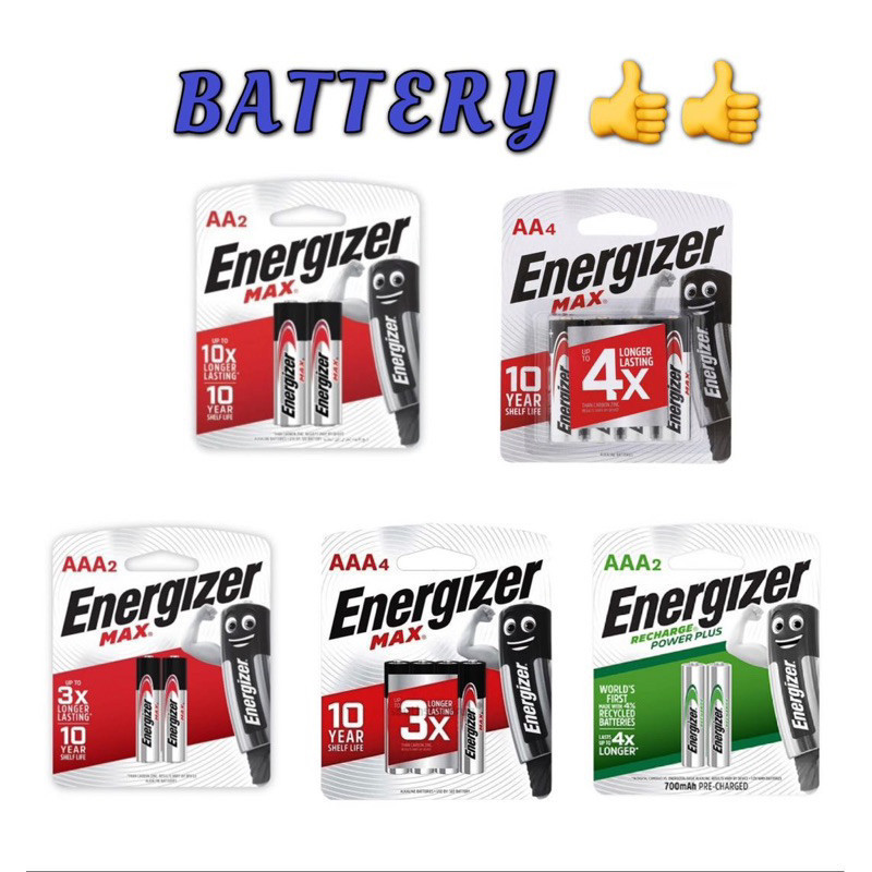 Energizer Max Battery AA (2pcs/4pcs) / Energizer Max Battery AAA (2pcs ...