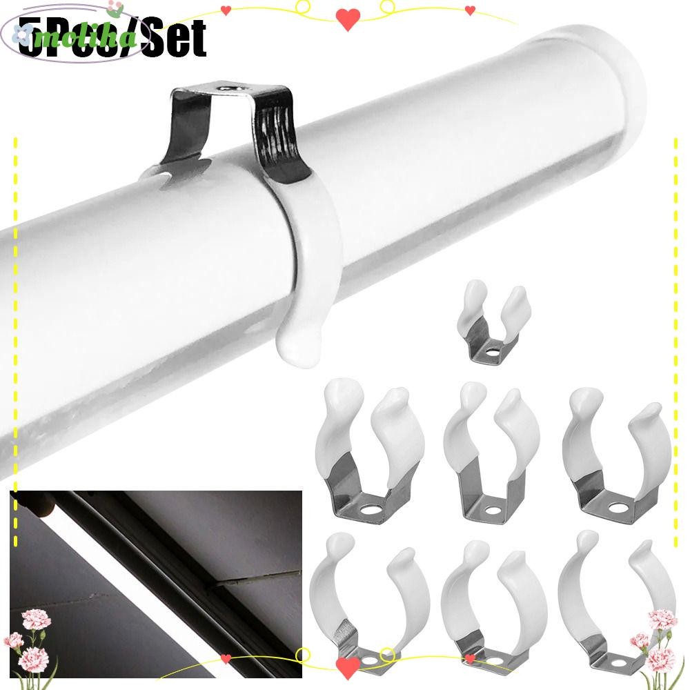MOLIHA 5Pcs Spring Terry Clip, Clamp Holders Base Tool Lamp Tube Clip ...