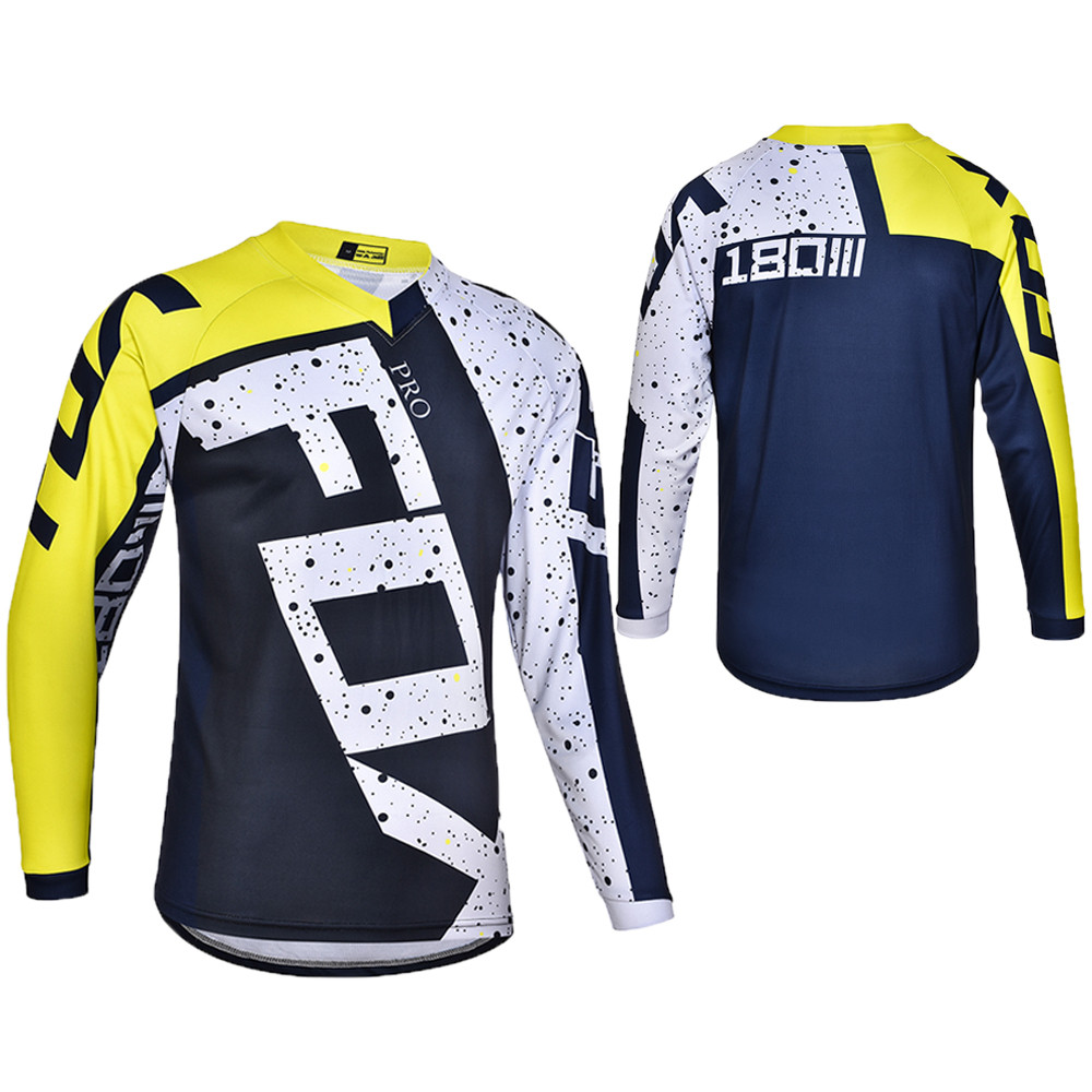New MTB Grey Fox Long Sleeve Jersey Men motorcycle Jersey Sports Racing ...