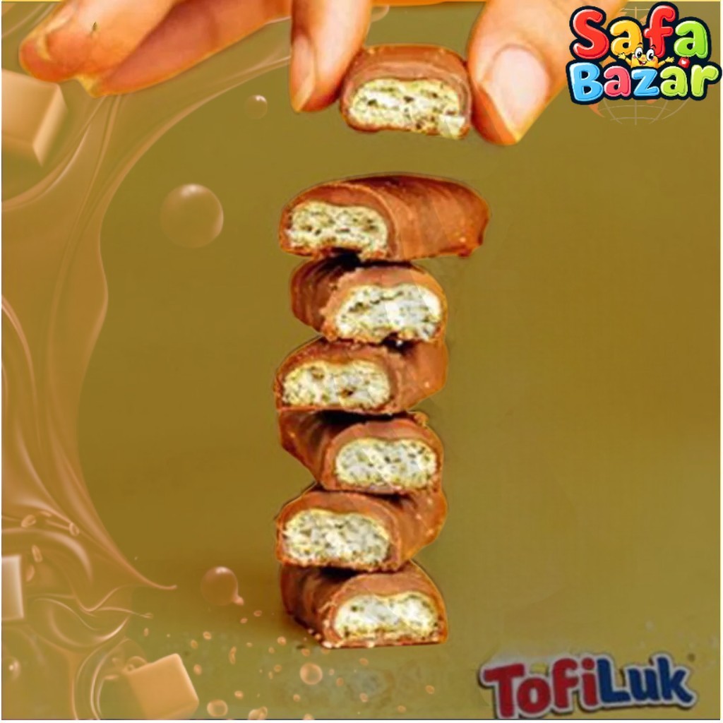 TOFILUK 33g dua jari Caramel Crunch | Chocolate Bar Borong | Produk ...