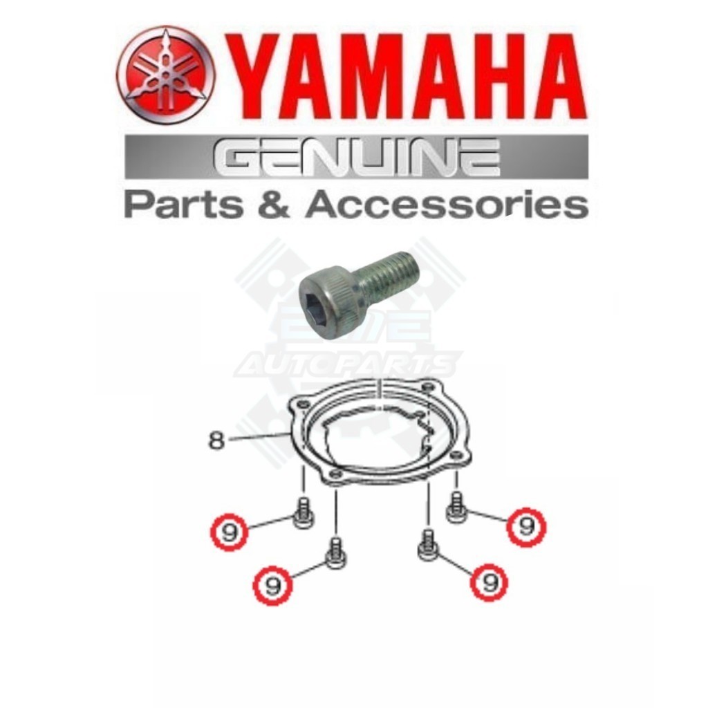 Fuel Pump Hexagon Socket Head Bolt [ 91312-05010 ] 100% Original Yamaha ...