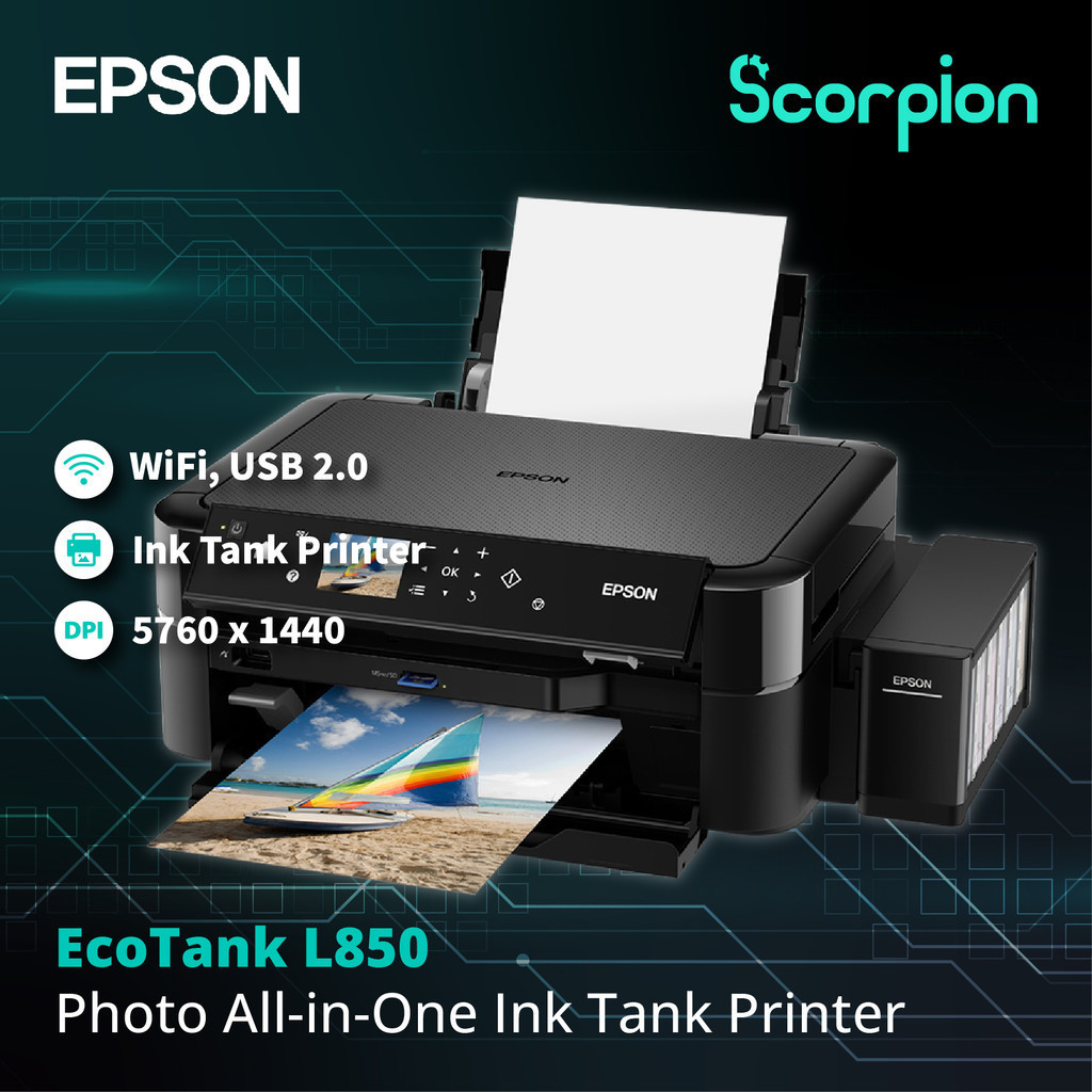 Epson EcoTank L850 Photo All-in-One Ink Tank Printer | Shopee Malaysia