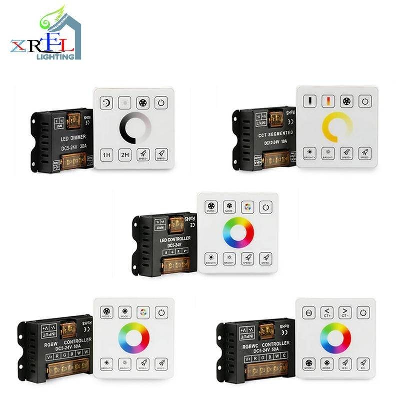 DC5V 12V 24V Touch Panel LED Controller Dimmer Switch 30A 50A 2.4G RF ...