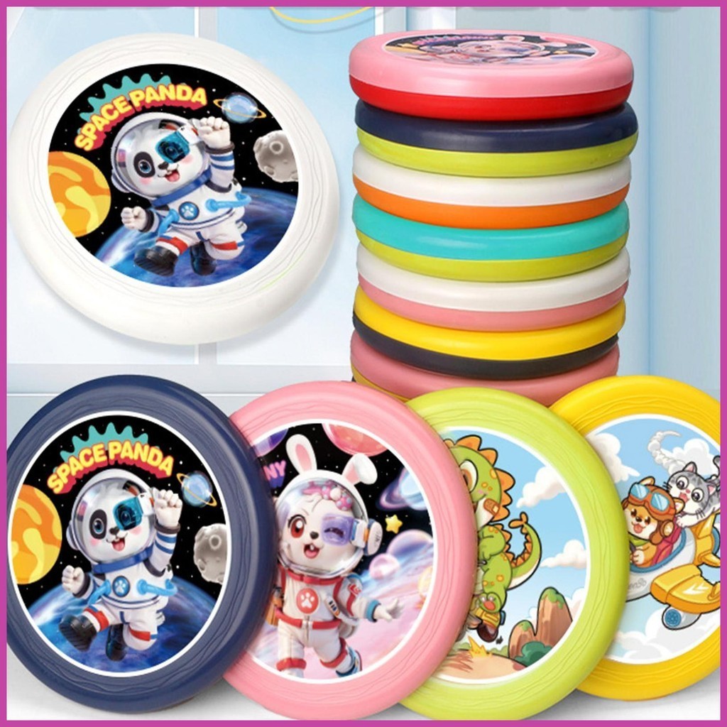 Cartoon Flying Disc Kids Soft Outdoor Sports Game Beach Garden Catching ...