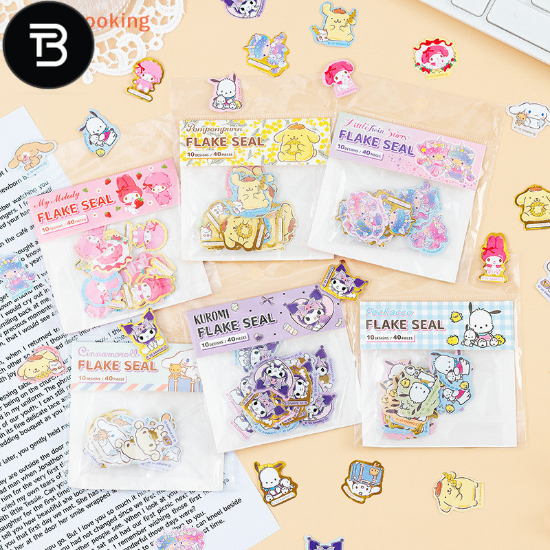 TB 45Pcs Laptop Water Bottle Phones Guitars Sanrio Cute Kawaii Cartoon ...
