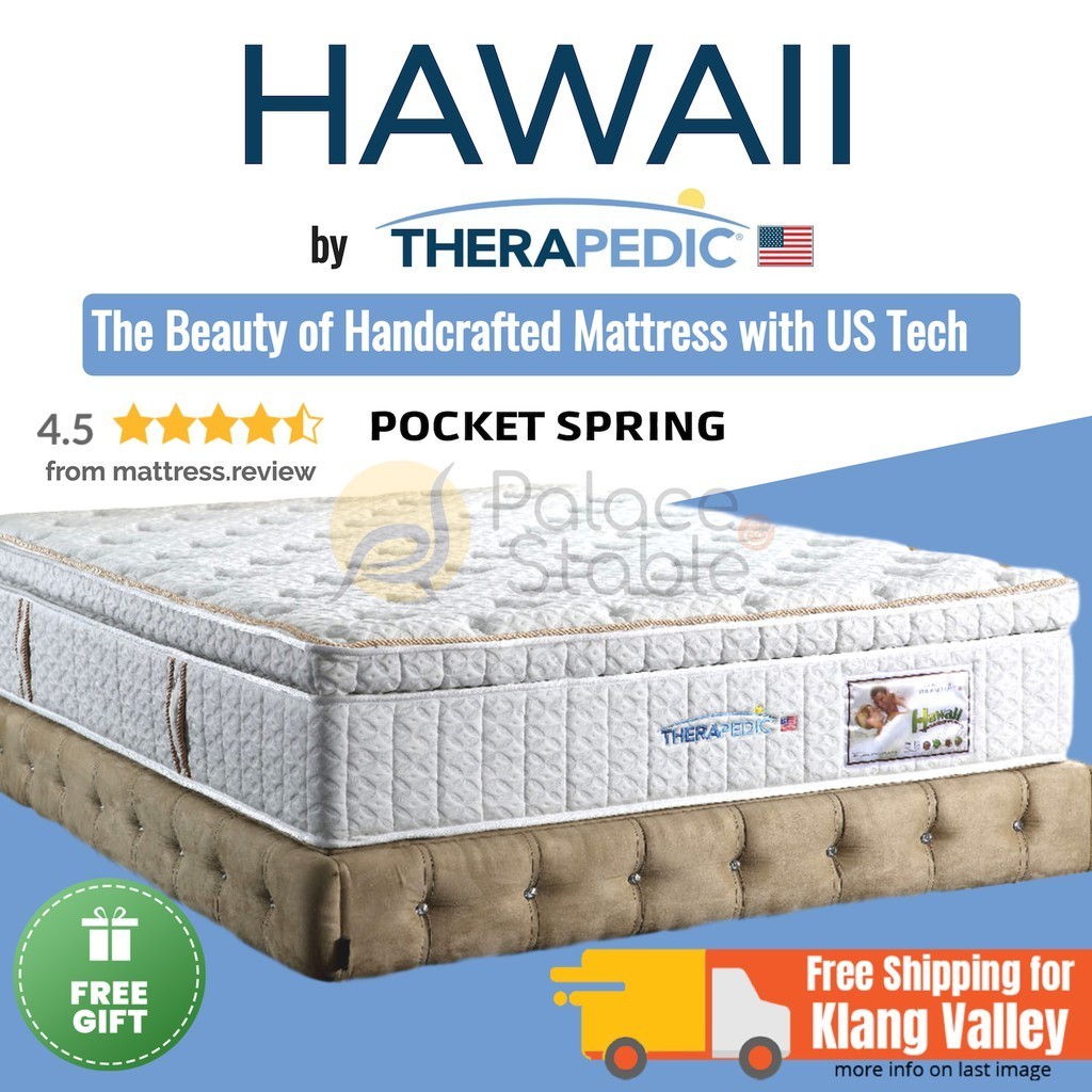 Therapedic Hawaii Mattress, Pocket Spring, Available Sizes (Queen, King ...