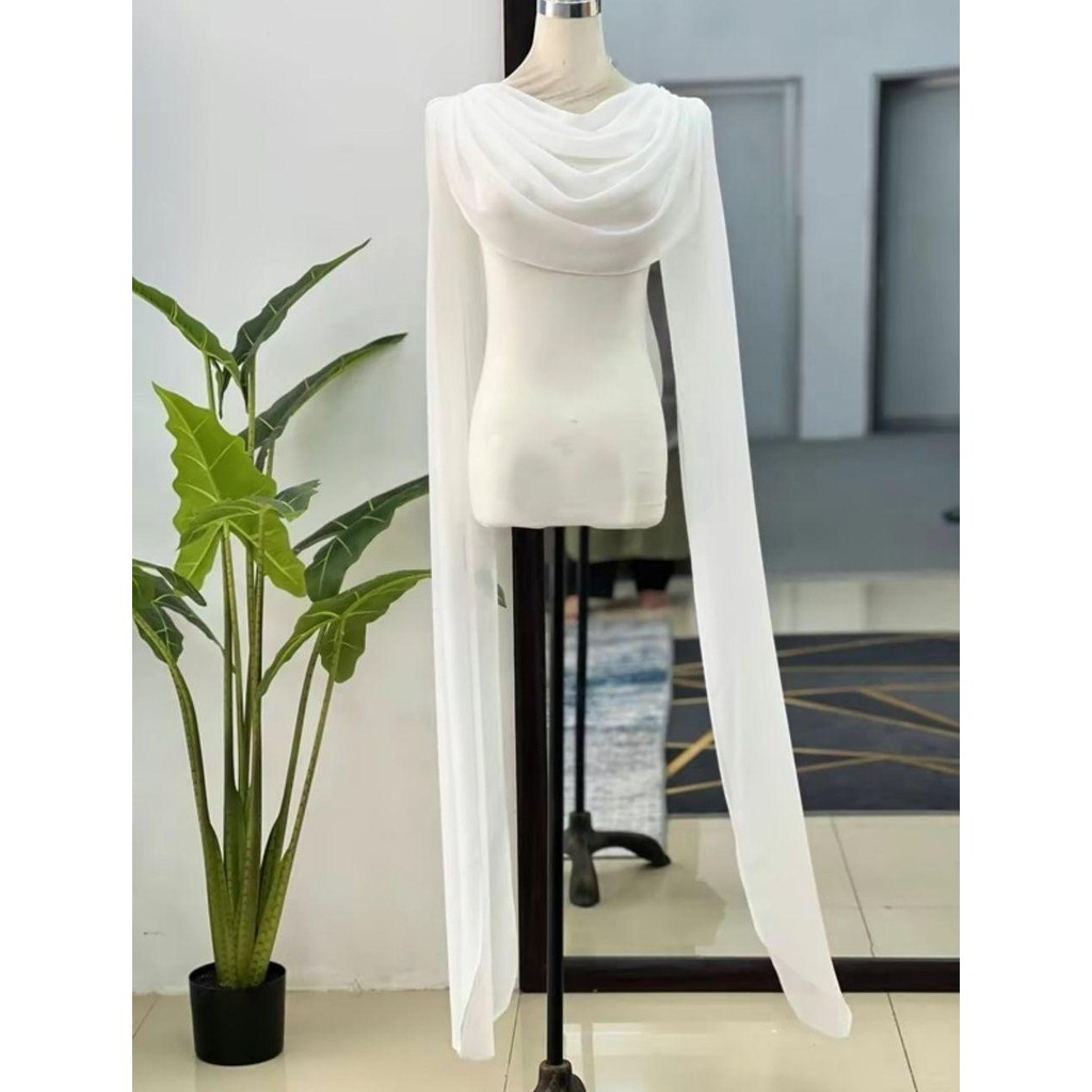 INSTANT DRAPE CAPE HIJAB NIKAH/ TUNANG/ SANDING by Allin Fashions ...