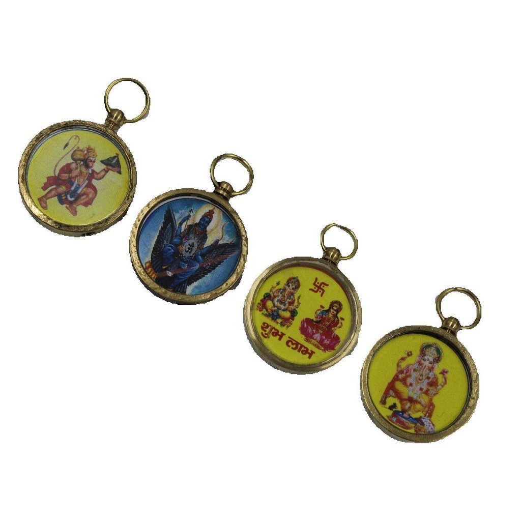 Mix Gods Brass Locket with Yantra - Various Designs | Indian God Locket ...