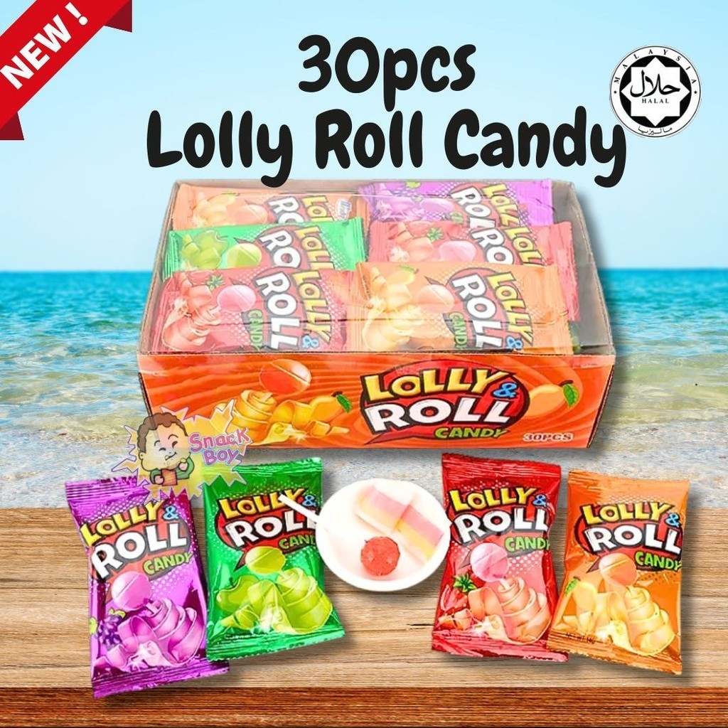 Seahorse Lolly Roll Lollipop candy gula buah-buahan 30pcs | Shopee Malaysia