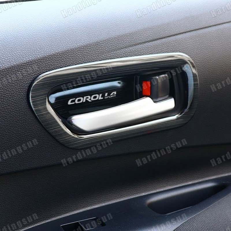 8pcs Car door interior handle frame for toyota Corolla Altis 2019 2020 ...