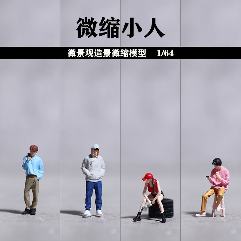 1:64 Miniature Villain Police Policewoman Robber Motorcycle Car ...