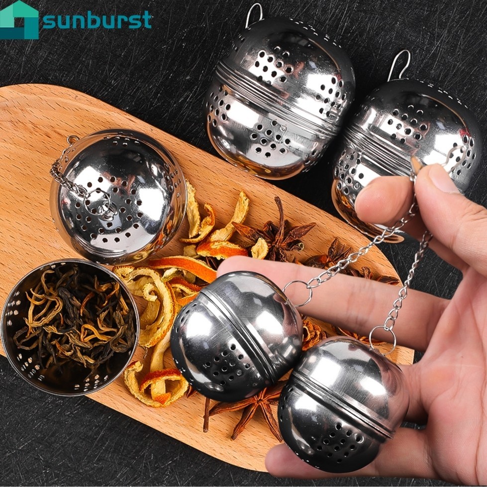 1/3Pcs Stainless Steel Tea Filter Balls - Mesh Tea Filter - Tea Ball Strainer with Chain - Tea ...