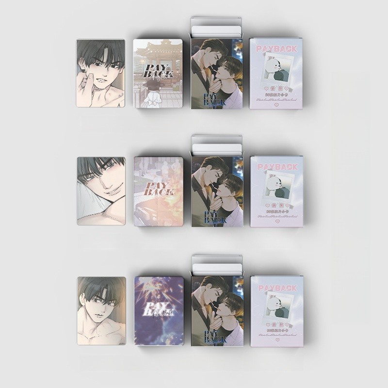 50-55pcs Manga Manhwa PAYBACK Lost in Cloud Laser Holographic Lomo ...