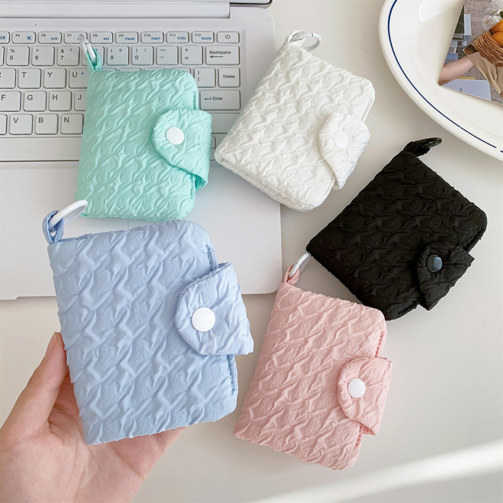 Dompet duit syiling warna pepejal beg penyimpanan dompet beg gantung ...