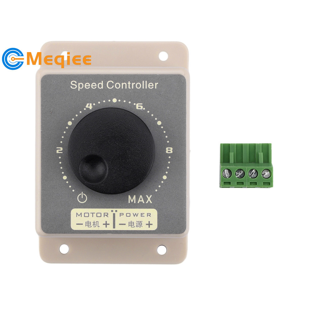 DC10V-60V 20A Pulse Width Modulator PWM DC Motor Governor Speed Controller Waterproof Enclosure ...