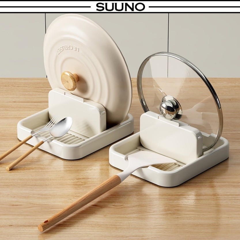 Foldable Pot Lid Stand Kitchen Spatula Rack Pan Cover Organizer ...