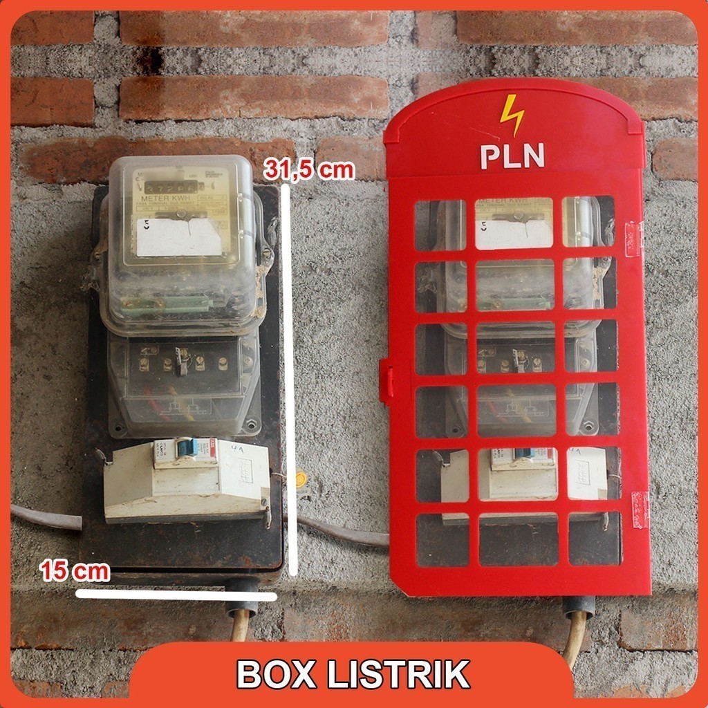 Pln Postpaid Electricity Meter Box Acrylic Material - LS Storage Box ...