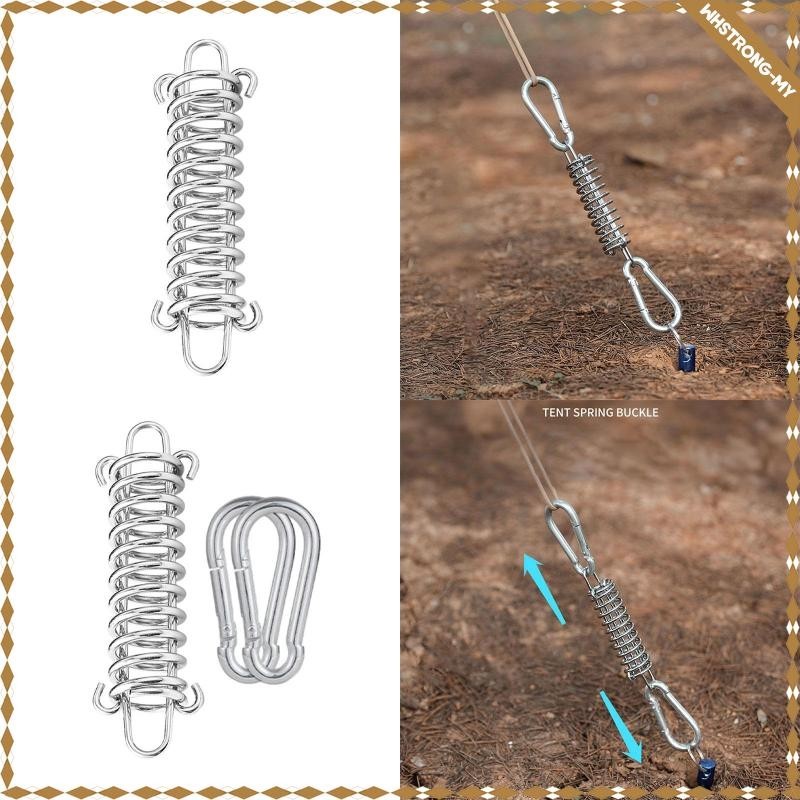 [WhstrongMY] Tent Spring Buckles Tent Tensioner, Heavy Duty Awning ...