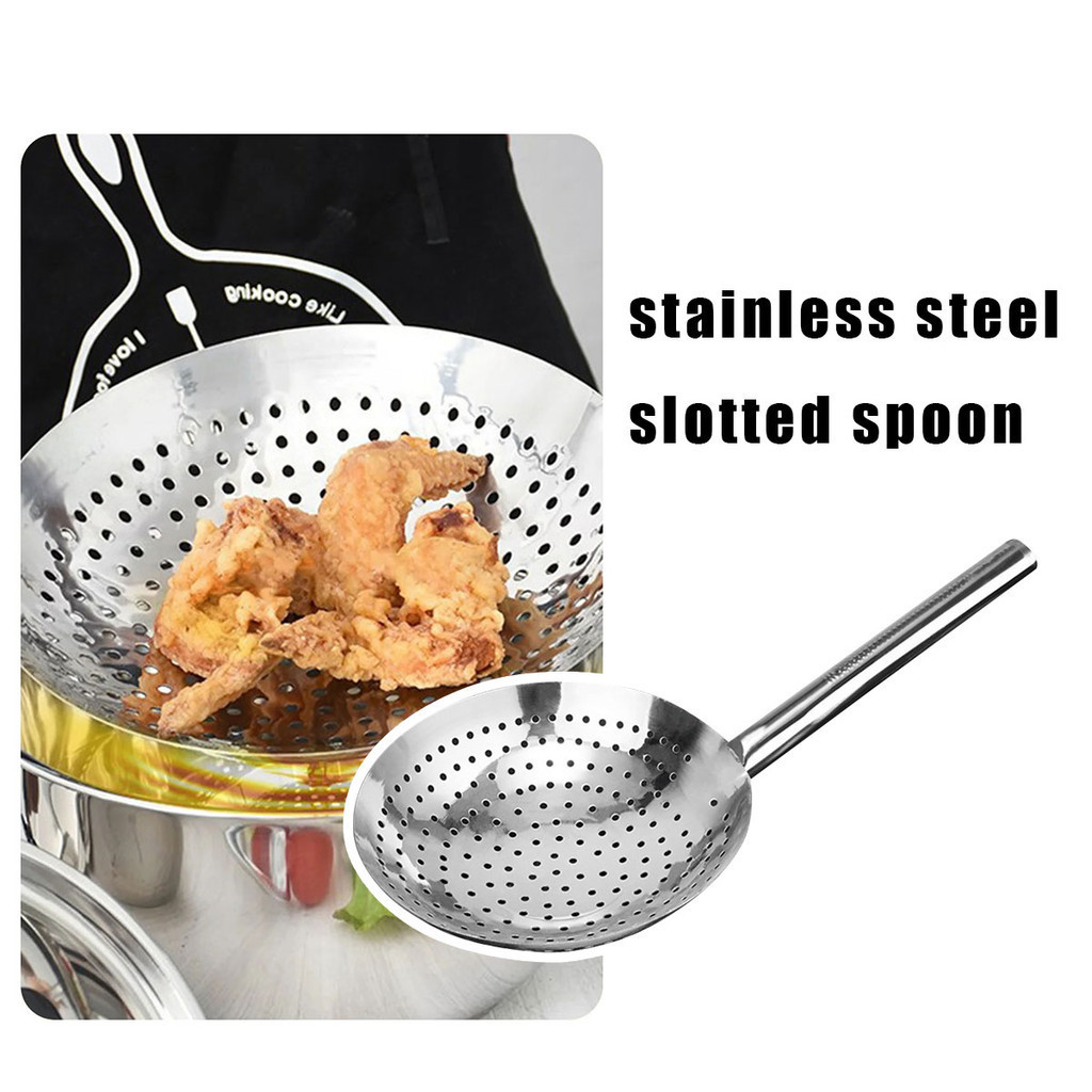 Thick Stainless Steel Oil Strainer Colander Mesh Strainer Colander wok ...