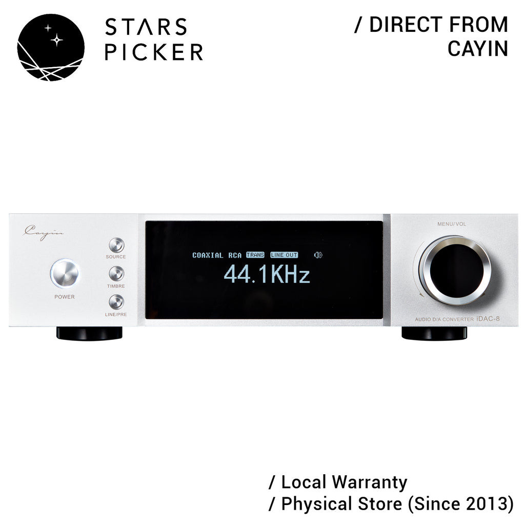 Cayin iDAC-8 Desktop Hybrid Tube DAC & Preamp AKM Flagship AK4191 ...