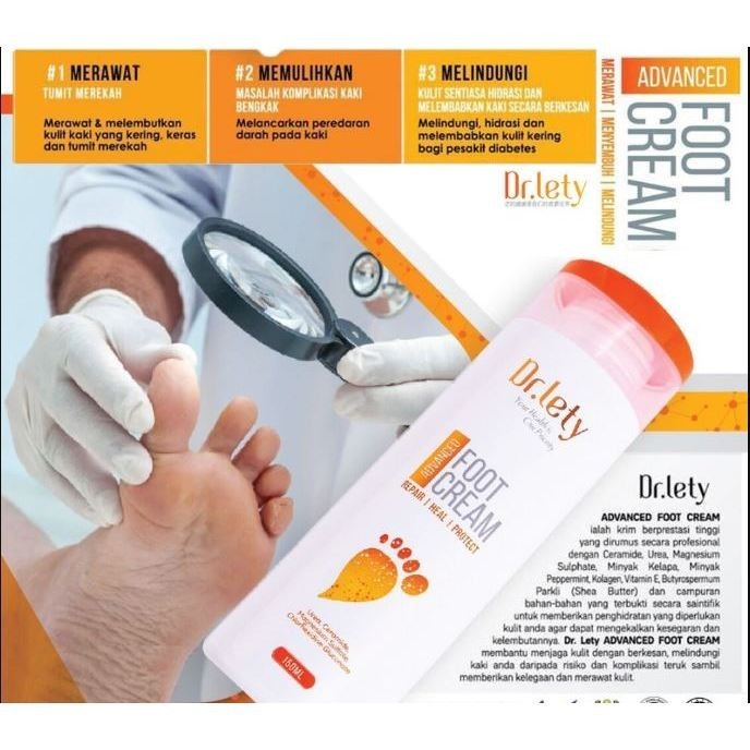 2024 new dr.lety foot Cream help repair and prevent dry skin / krim ...