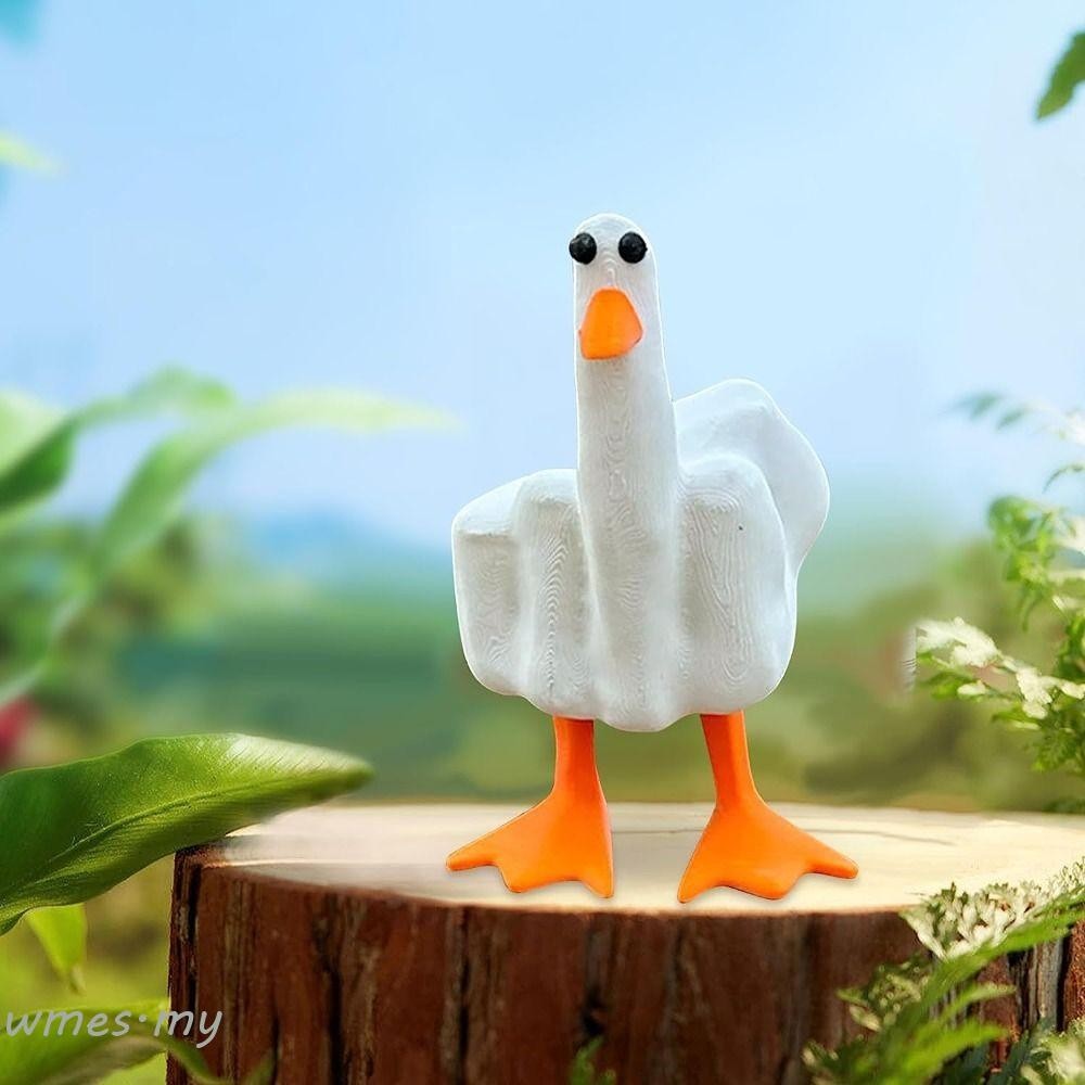 WMES1 Middle Finger Duck, Resin Handicraft Resin Duck Figurines ...