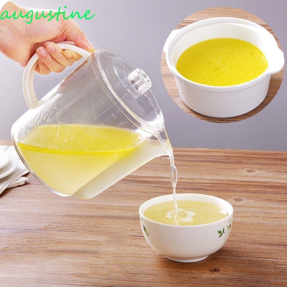 AUGUSTINE Oil Grease Separator Pot, Scaled Transparent Fat Separator ...