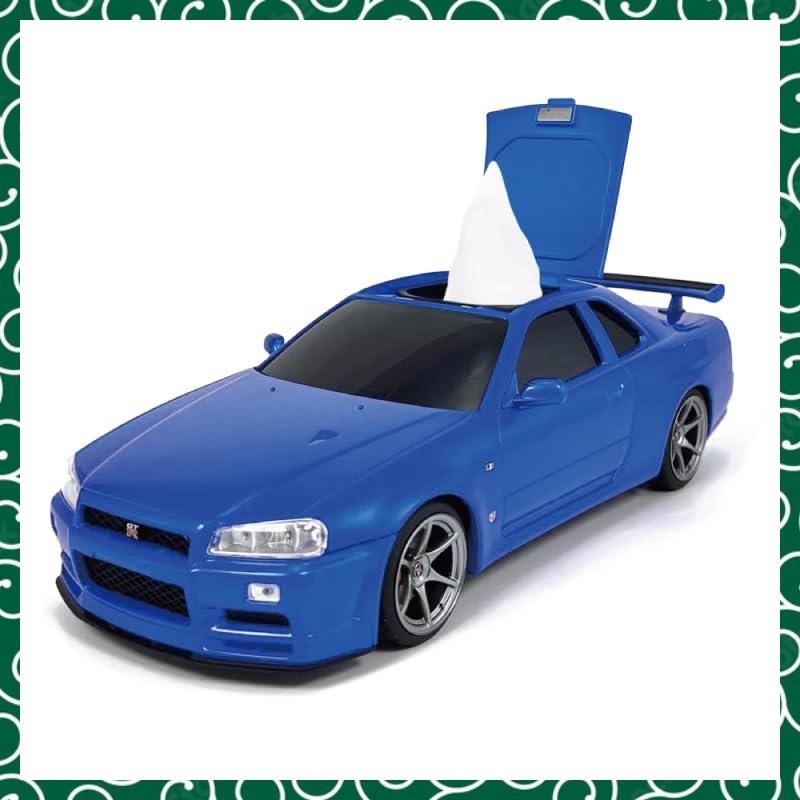Wet Tissue Case Nissan Skyline GT-R (BNR34) (Blue) Wet Tissue Case ...
