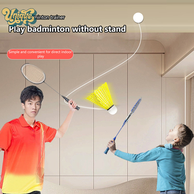 (Unique) 1Set Self Study Badminton Rebound Trainer Professional Stretch ...