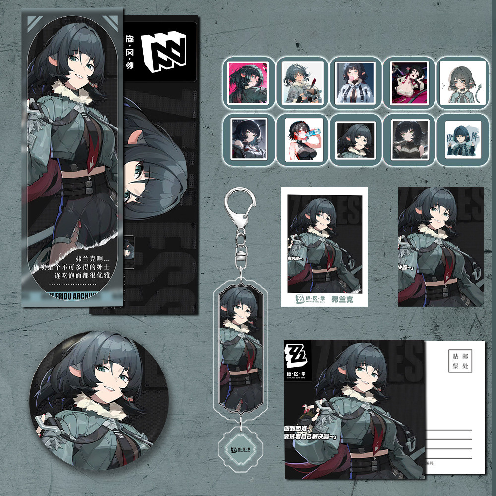 Zenless Zone Zero Jane Doe Double Flash Badge Polaroid Keychain Small ...