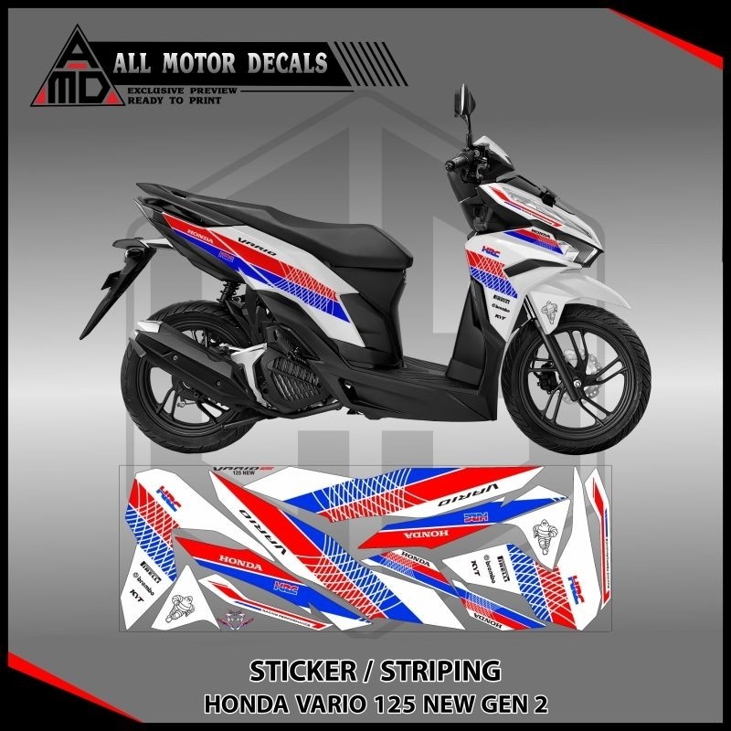 New Vario 125 Sticker Gen 2/Striping Honda Vario 125 New 2023,2024,2025 ...