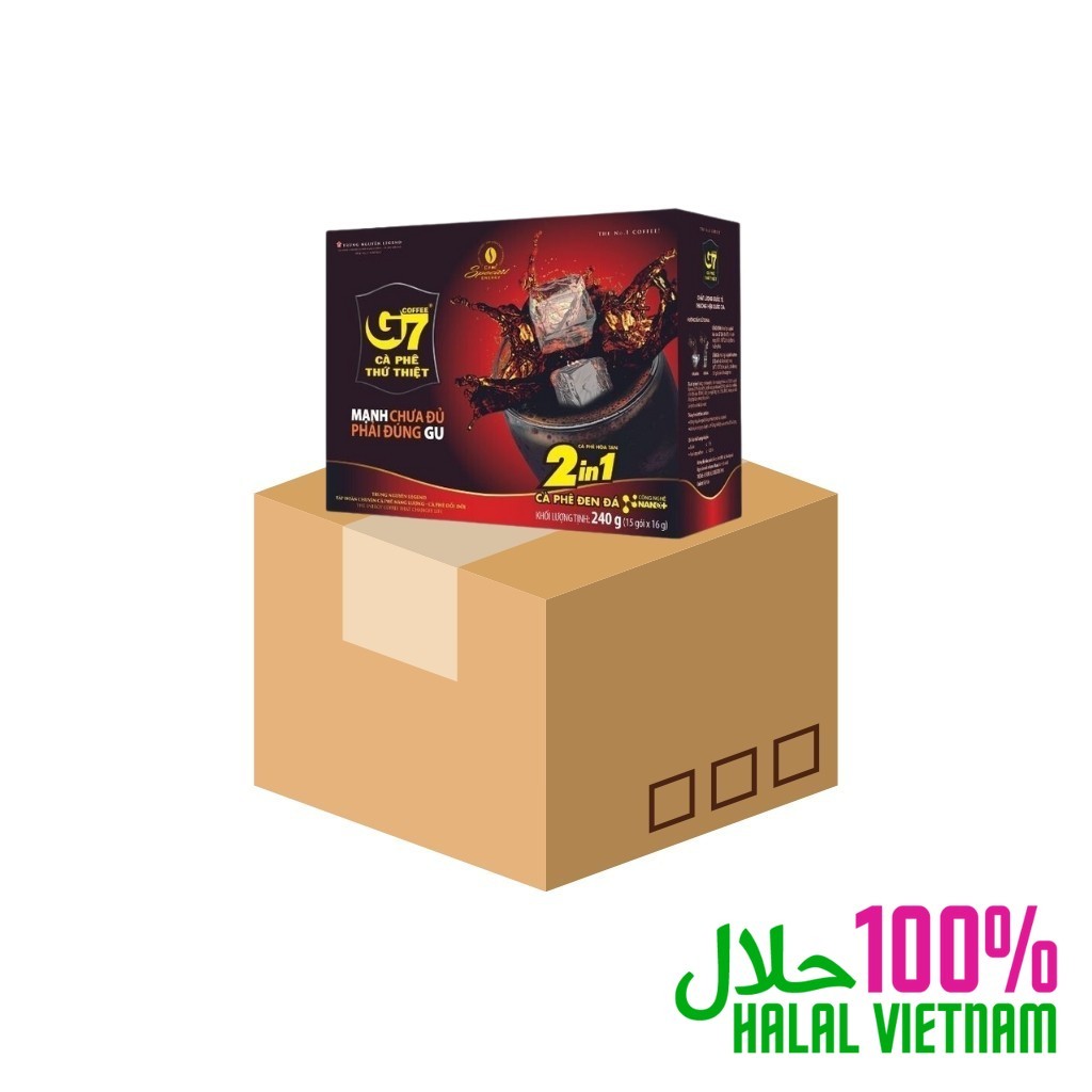 [Carton Deal] 24 boxes of Trung Nguyen G7 Vietnam Black Iced Instant ...