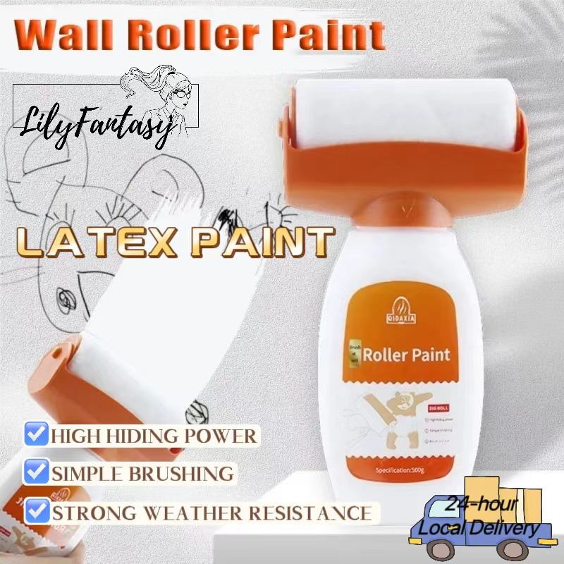 Cat dinding with tool roller for multiple uses of wall repair latex ...