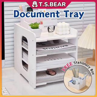 A4 Paper Tray File Document Tray Office Storage Desk Rack Stationery ...