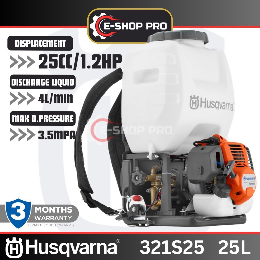 HUSQVARNA 321S25 25L MESIN PAM RACUN GALAS MACHINE ENGINE KNAPSACK ...