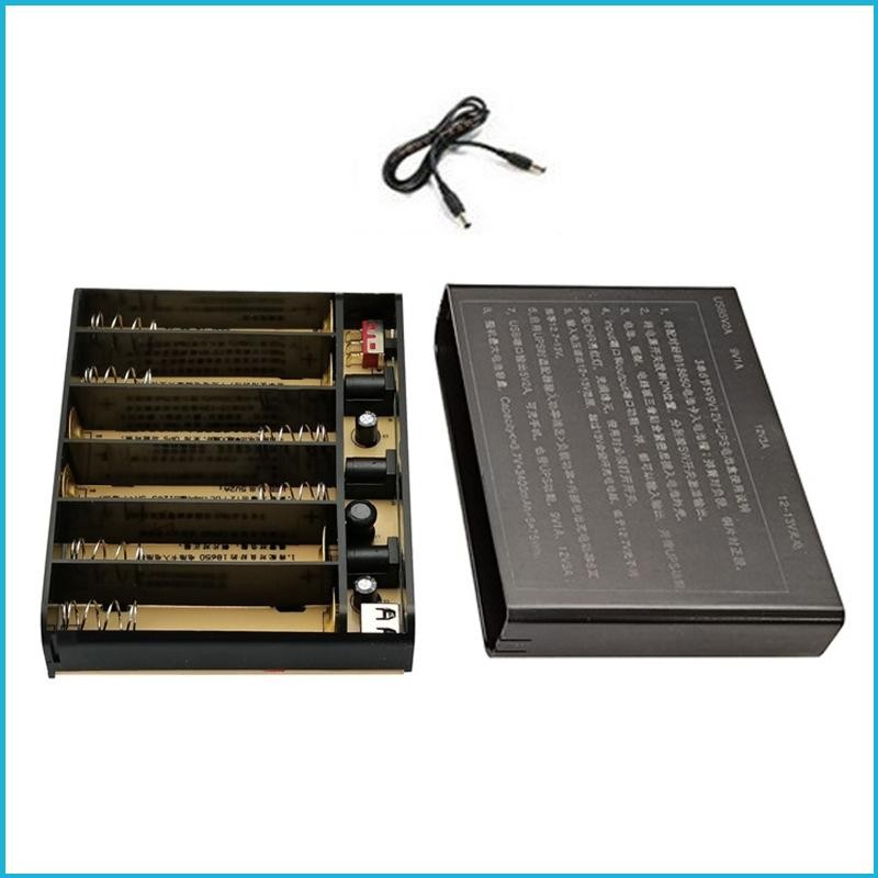 UTAKEE DIY 6x 18650 5V USB + 9V 12V 5 5x2 1mm UPS Power Supply Box for ...