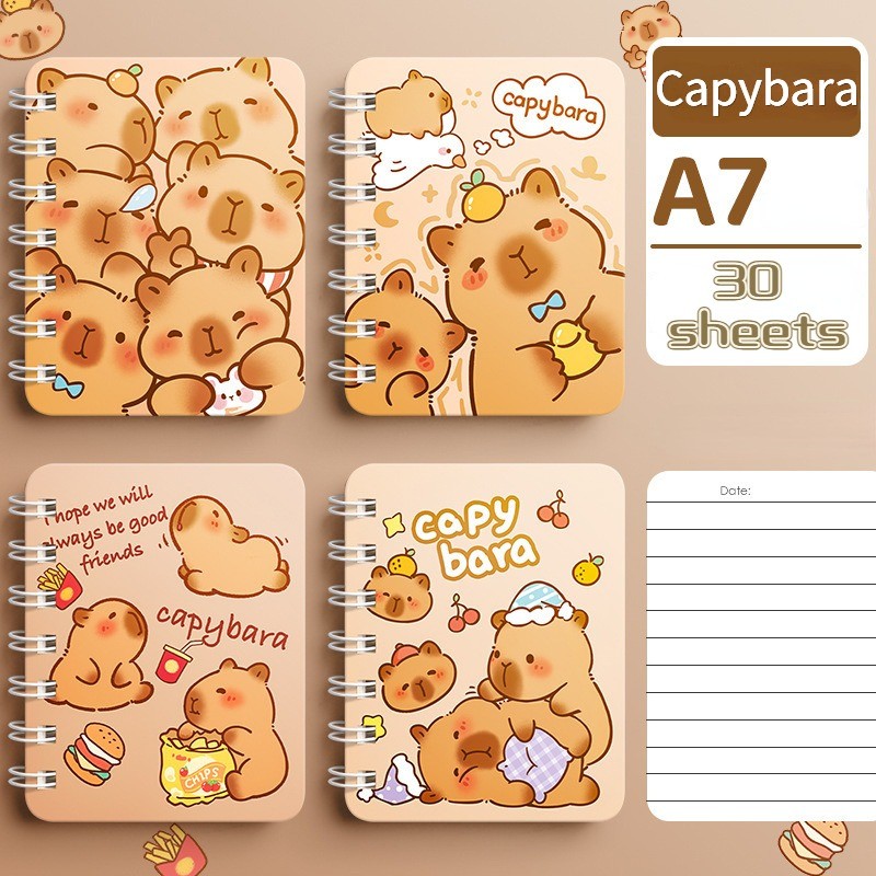 Kawaii Sanrio Notebook Anime Series Capybara Notebook Kuromi Melody ...